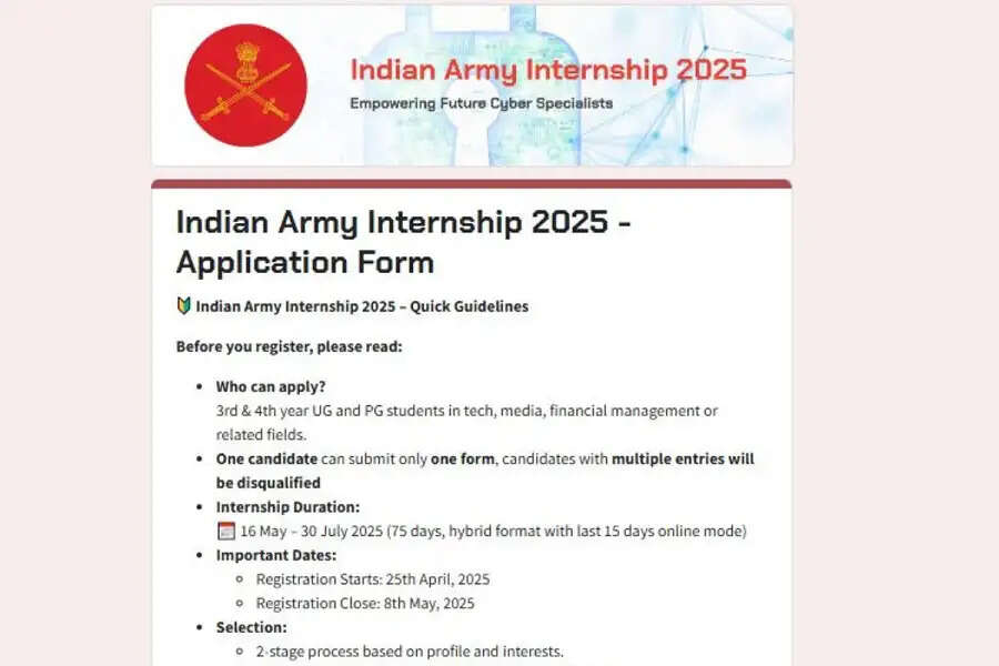 Indian Army Internship: This opportunity to do an internship with ...