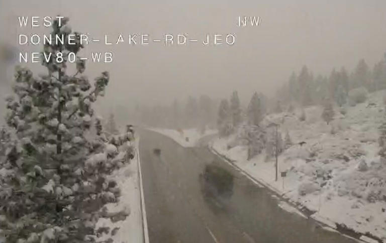 Westbound I-80 reopens at Nevada state line after crashes, Caltrans says