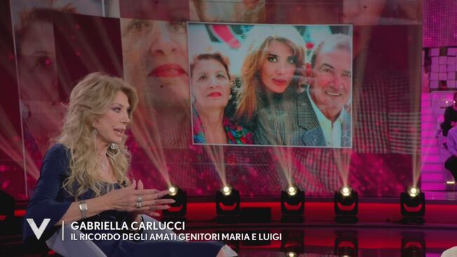 Gabriella Carlucci e il ricordo degli amati genitori Maria e Luigi