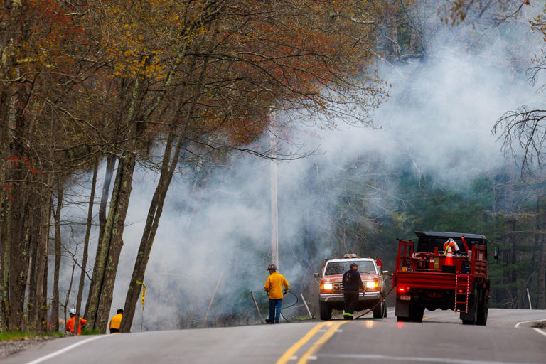 Michaux State Forest wildfires now encompass over 2,700 acres ...