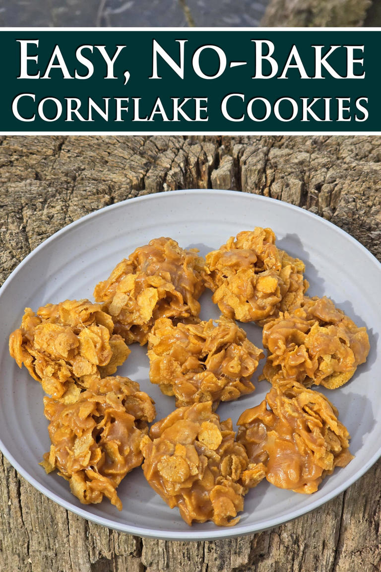 No Bake Cornflake Cookies