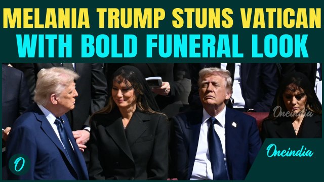 VIDEO: Melania Trump's Dons Veil With Funeral Look, Stuns and Disturbs ...