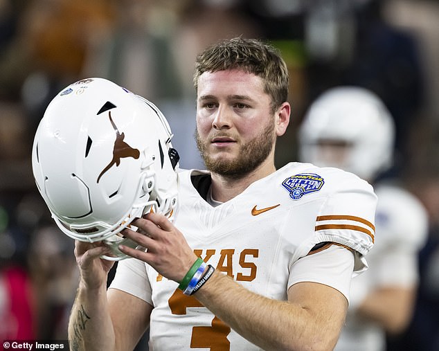 NFL fans split over Quinn Ewers' controversial draft room