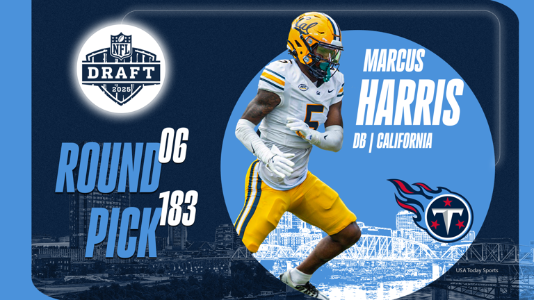 2025 NFL draft: Tennessee Titans select California CB Marcus Harris