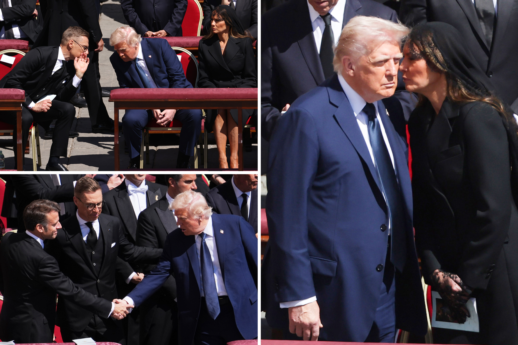 This is what Trump and Emmanuel Macron said during firm handshake at ...