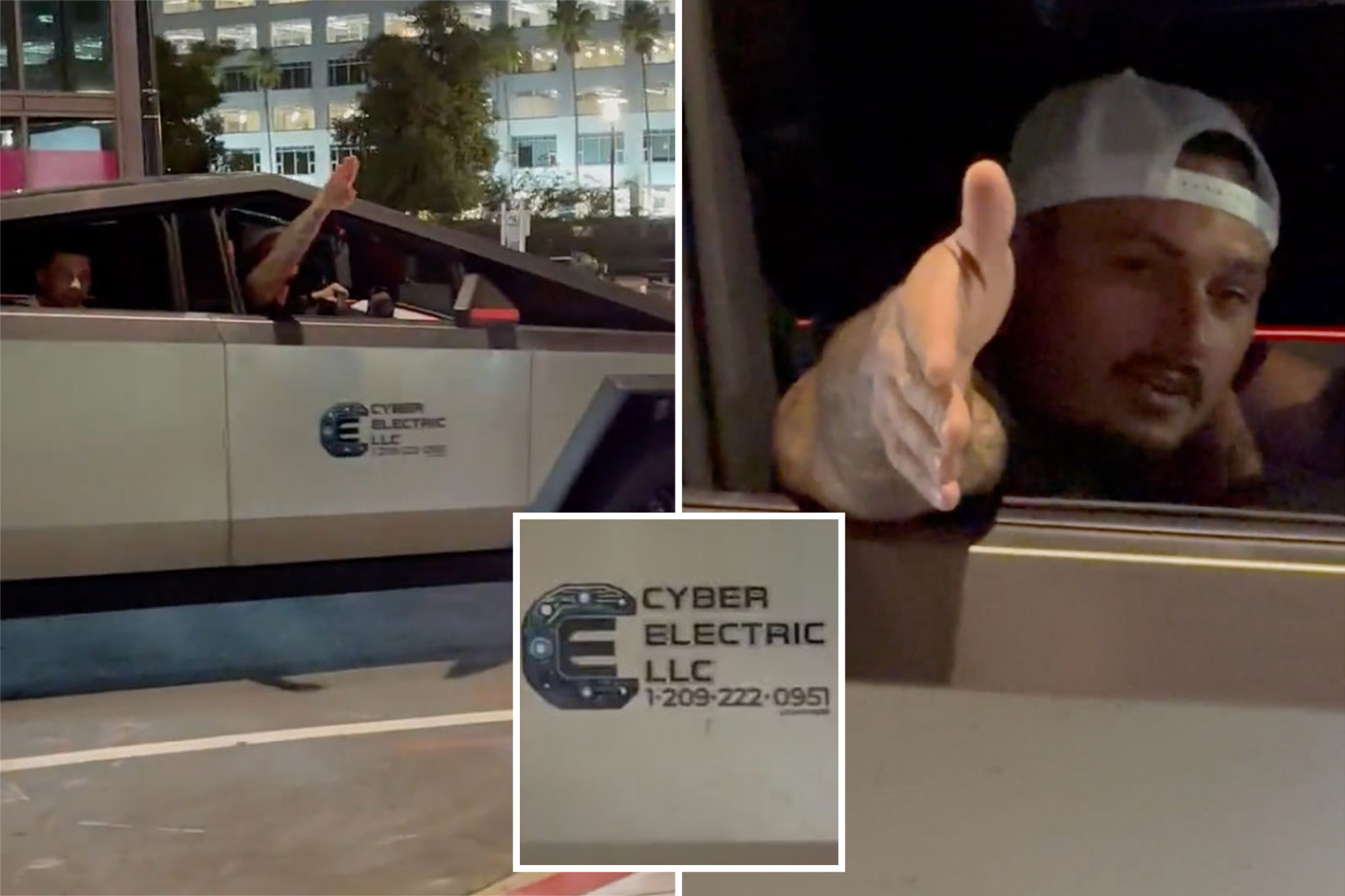 Cybertruck driver who threw up Nazi salute getting bombarded on Yelp