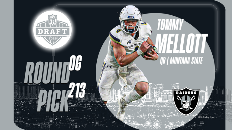 The Raiders have signed 6th round WR Tommy Mellott to a four-year contract