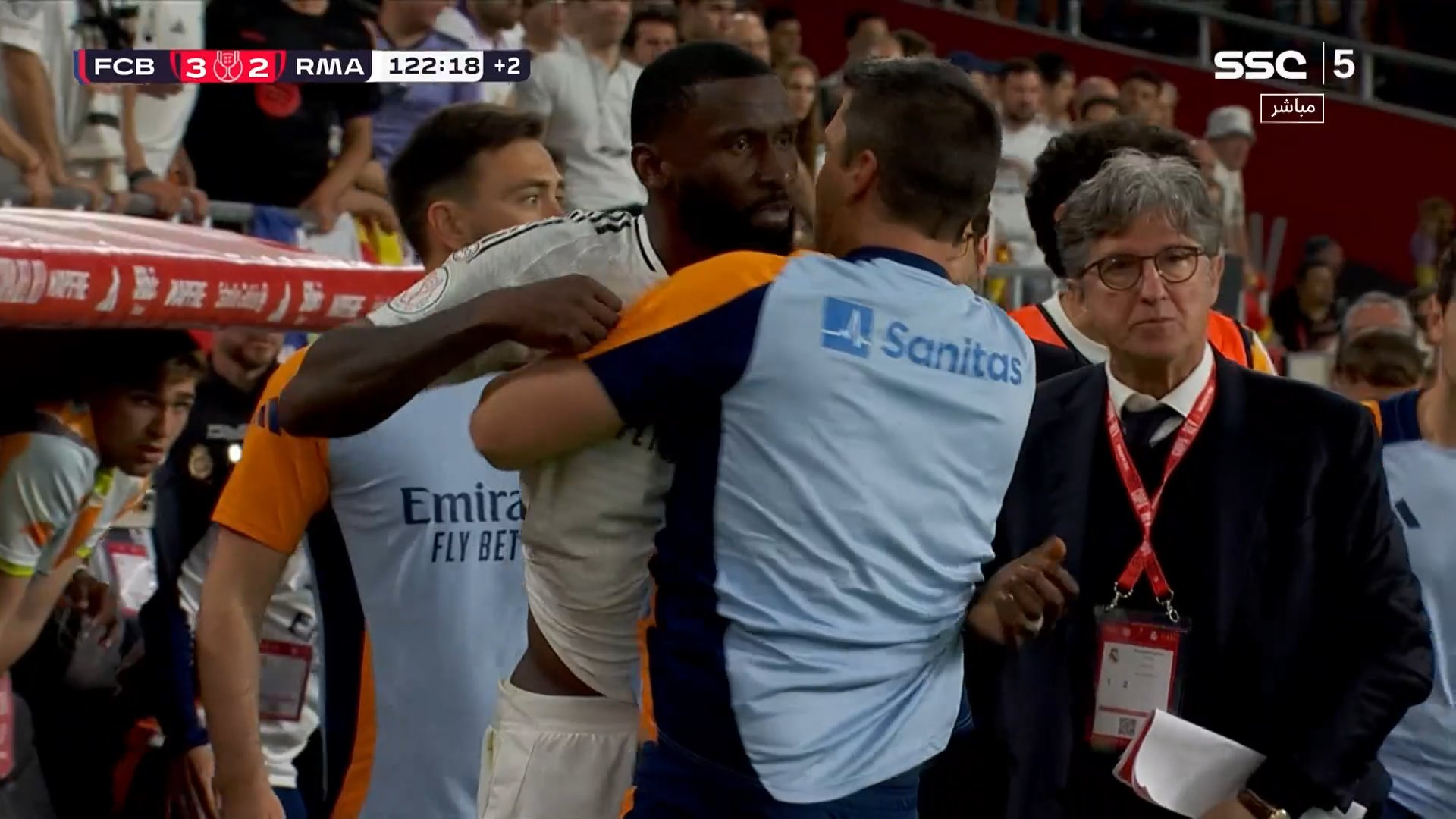 Antonio Rudiger faces huge ban after throwing ice at referee during ...