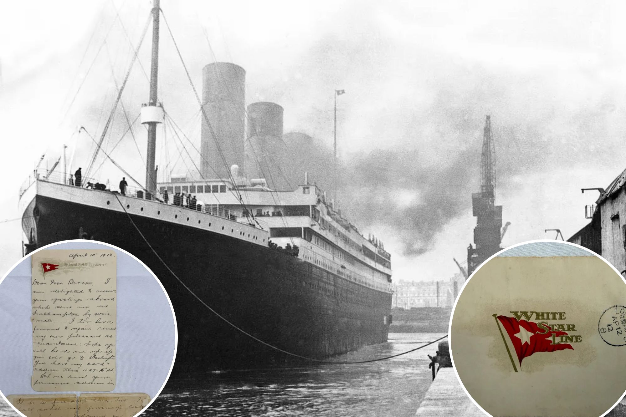 Titanic letter mailed before ship’s infamous sinking sells for nearly ...