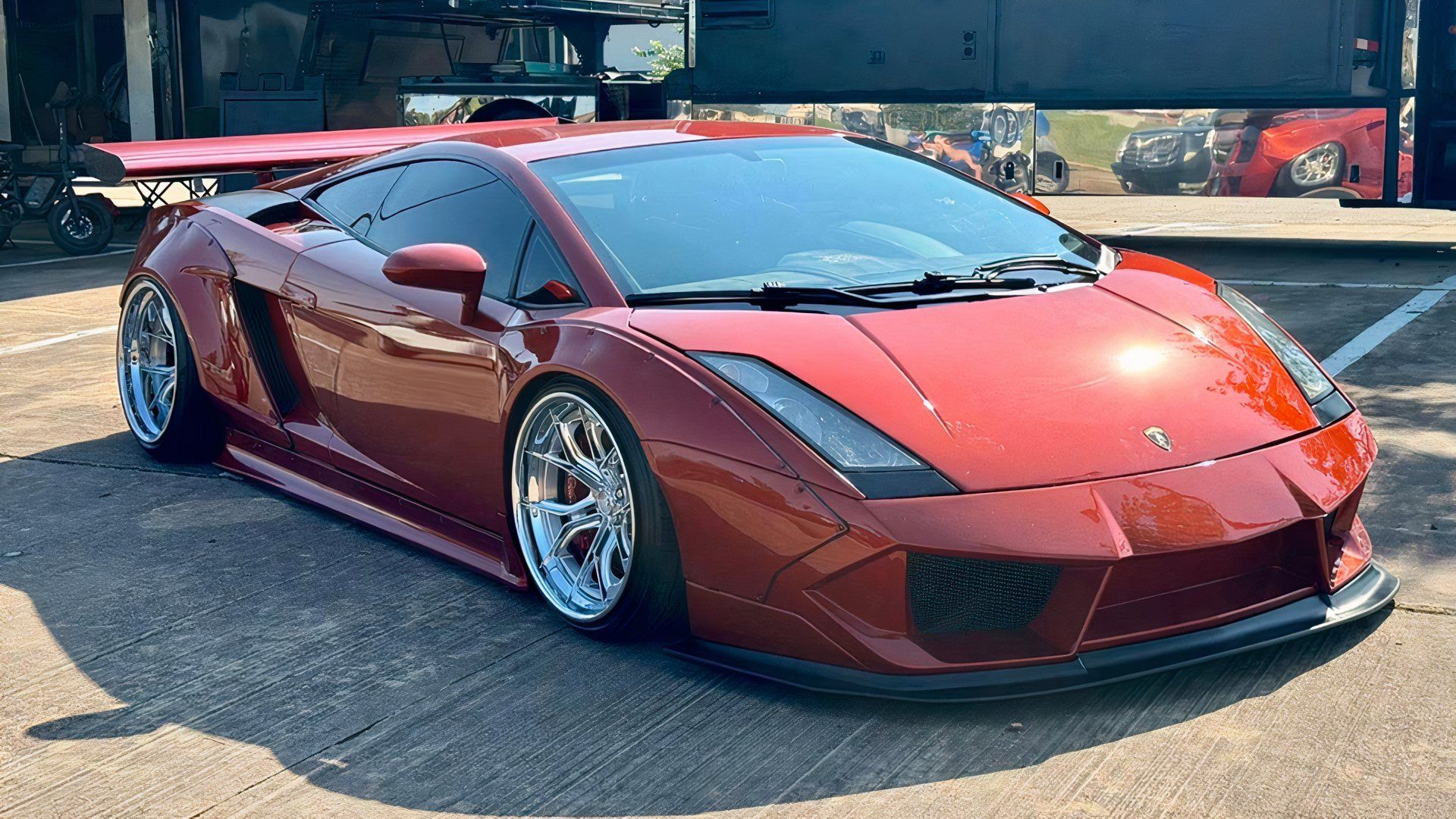 Cummins diesel swapped wide body lamborghini gallardo