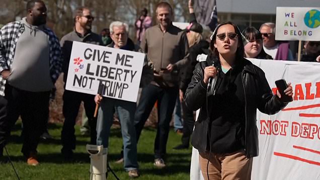 April: Protesters demonstrate outside FBI over Wisconsin judge arrest