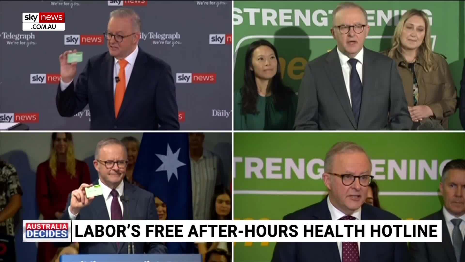 Albanese promises 24/7 healthcare hotline in election closing pitch