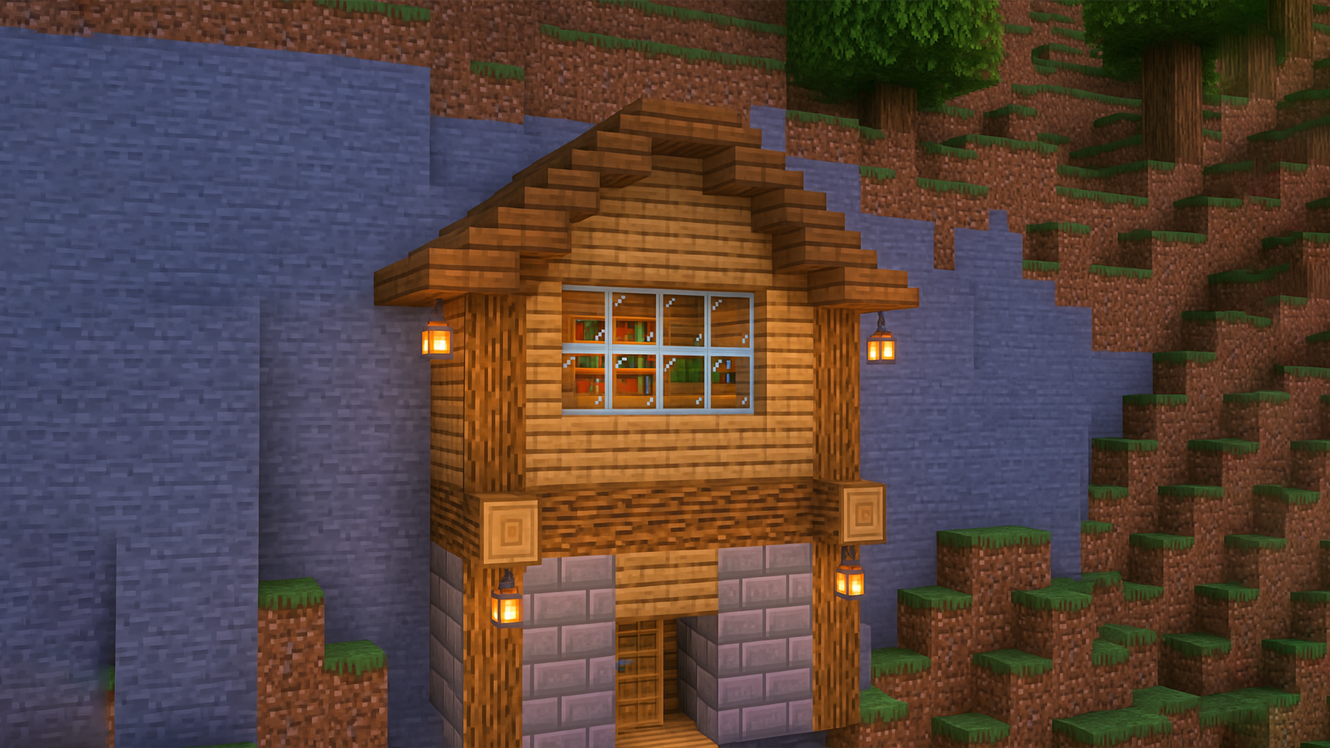 How to Build a Mountain House in Minecraft 🏔️ | Easy Step-by-Step Tutorial