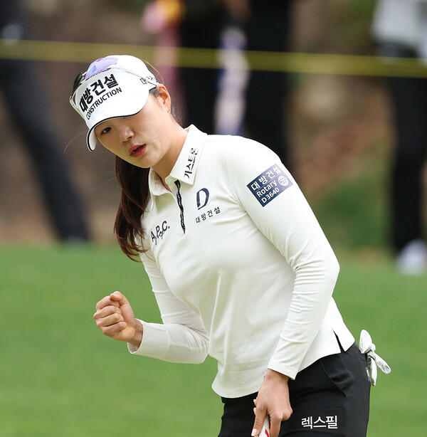 김민선7, 기분 좋은 버디에 세리머니 [KLPGA]