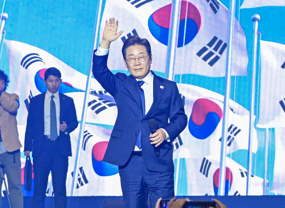 [포토] 수락 연설하는 이재명 후보