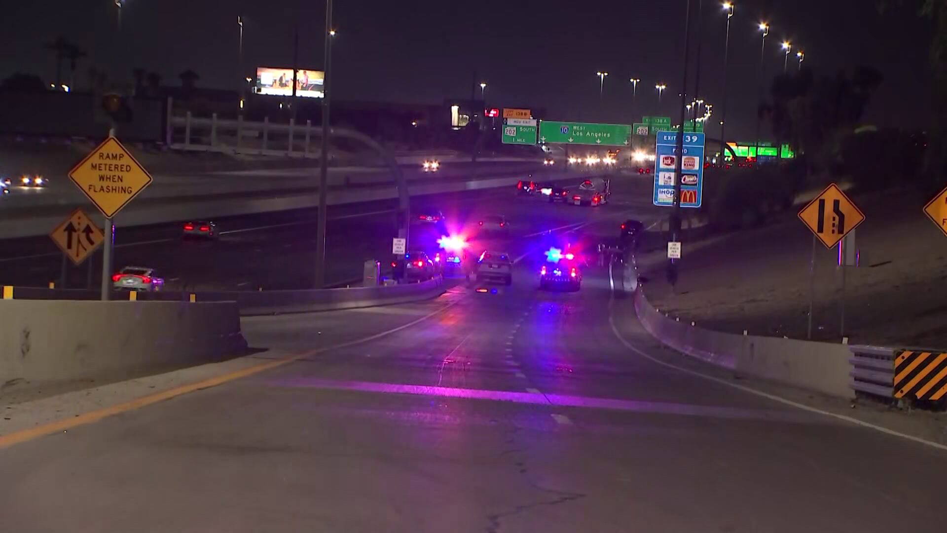 At least 1 dead after vehicle crashes on freeway ramp in west Phoenix