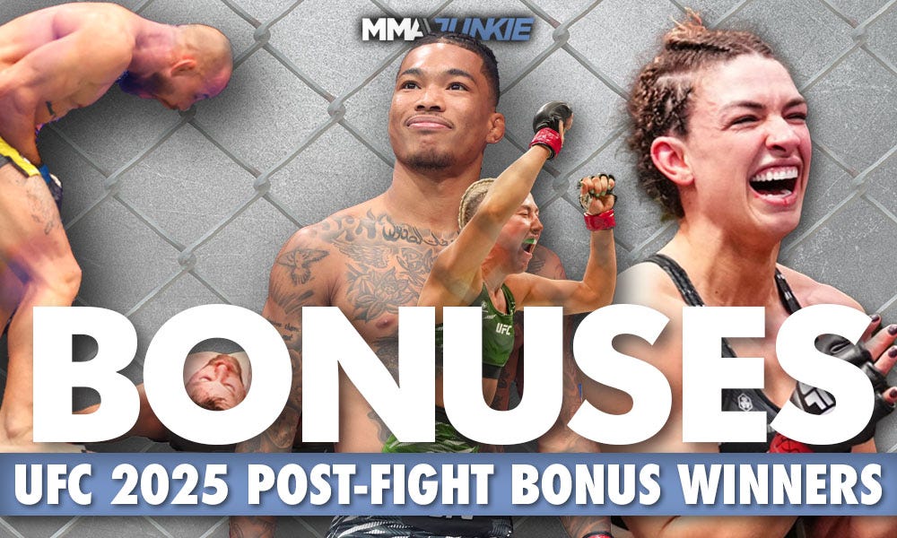 UFC bonus winners: 2025 complete list