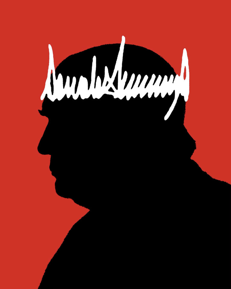 This subtly scathing Trump illustration nails minimalist design