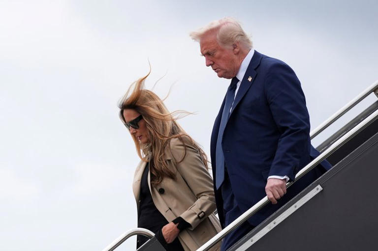 Melania Trump leaves President feeling very happy with awkward birthday ...