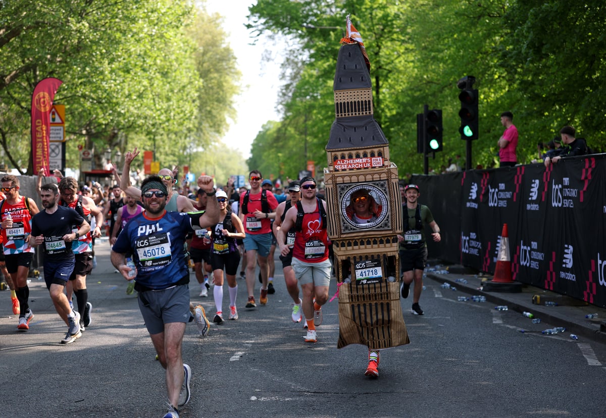 London Marathon 2025: 56,000 runners take part in 26.2-mile race as ...