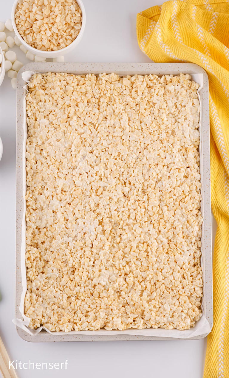 Sheet Pan Rice Krispie Treats