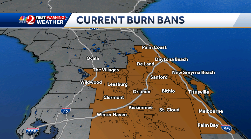 Every burn ban currently active in Central Florida