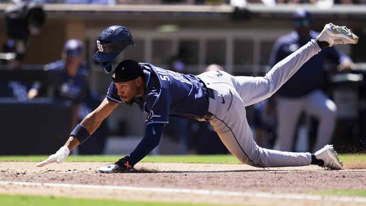 Rookie Chandler Simpson has three hits as Rays complete sweep of Padres