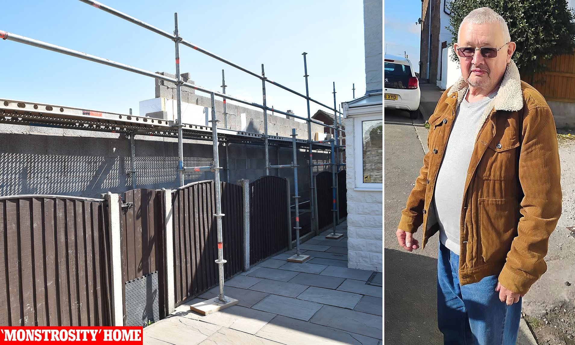 Our neighbour is building a monstrosity home next door... it's scandalous