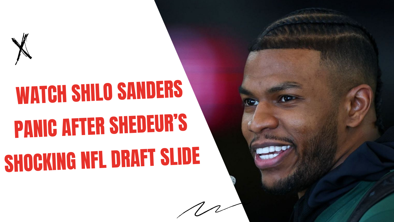 Watch Shilo Sanders panic after Shedeur’s shocking NFL draft slide