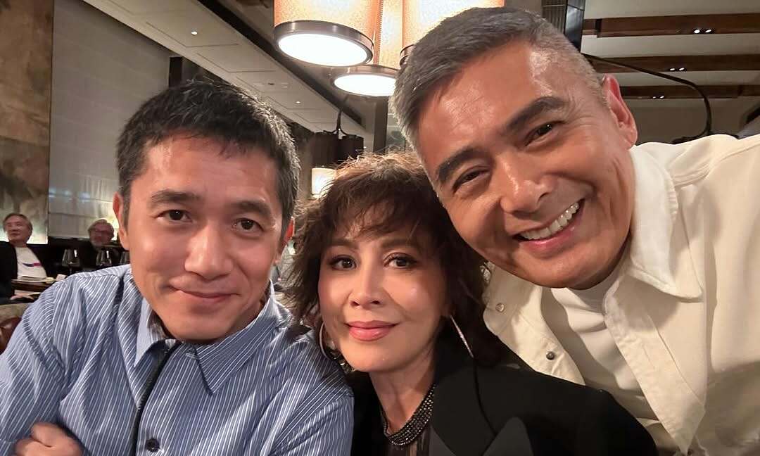 Chow Yun Fat and Tony Leung make rare appearance together