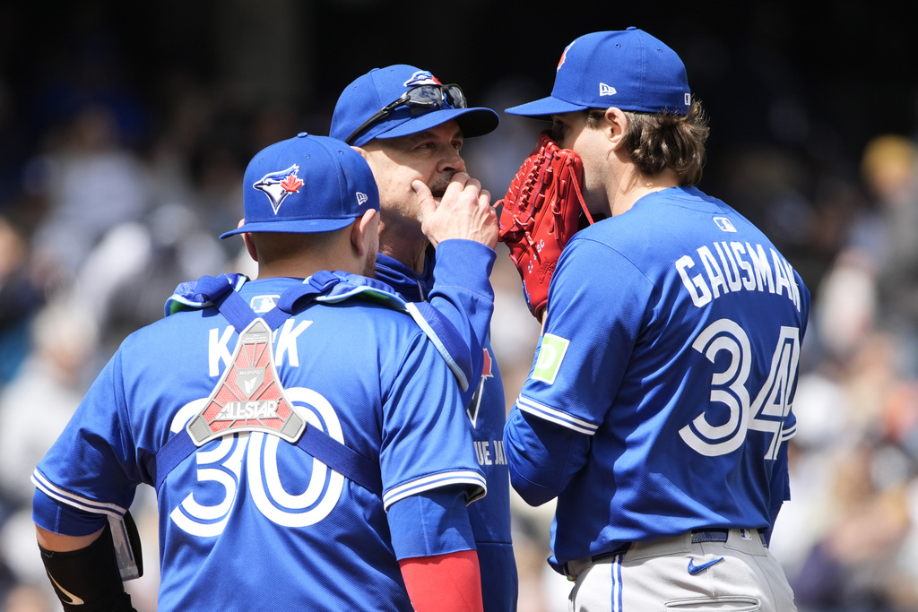 Blue Jays' Gausman ejected after throwing 53 pitches in 6-run 3rd ...