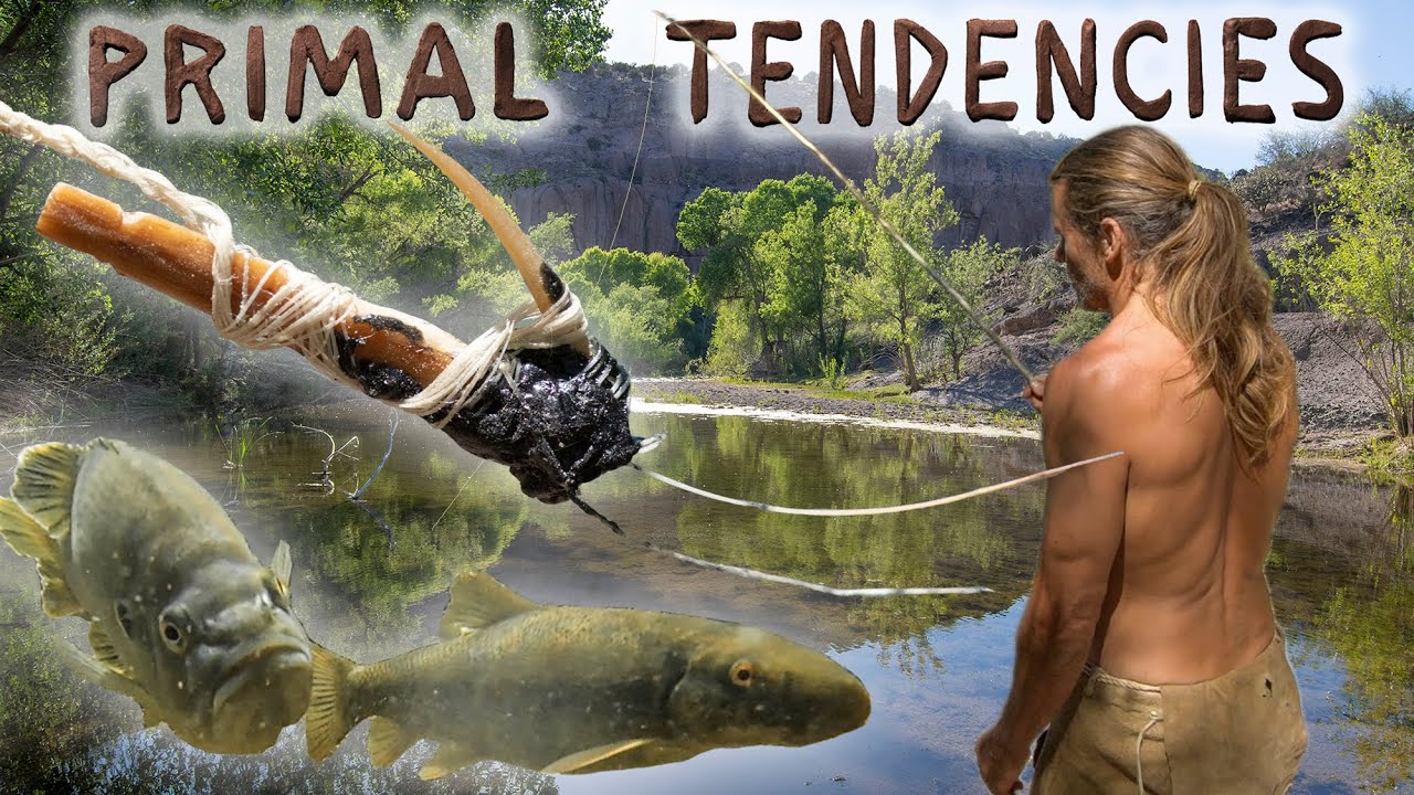 Primitive Fishing at the Stream