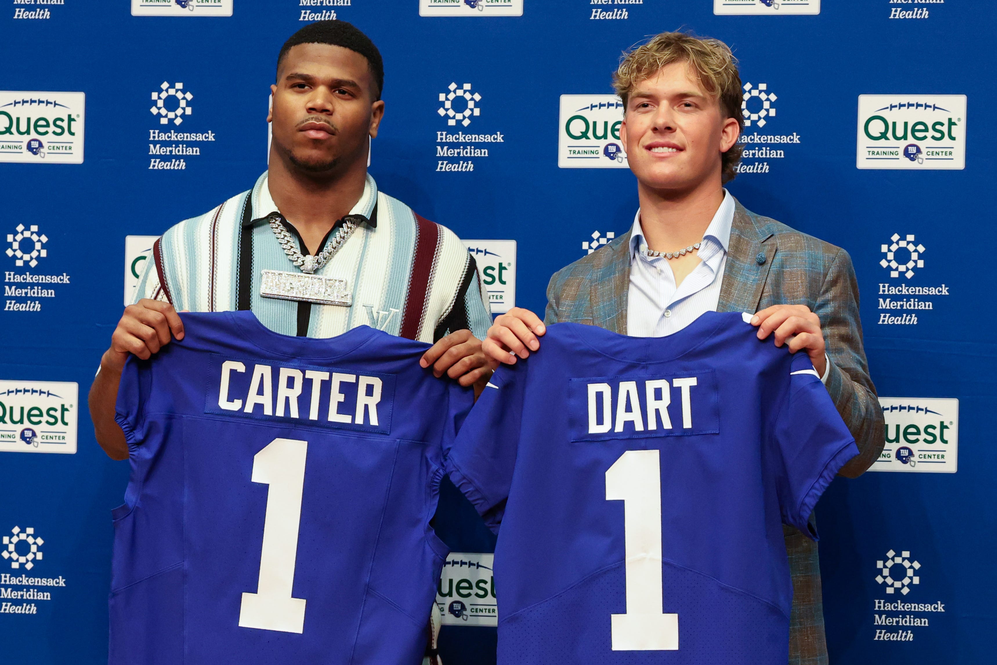 Giants' Jaxson Dart, Abdul Carter fall behind in Rookie of the Year odds