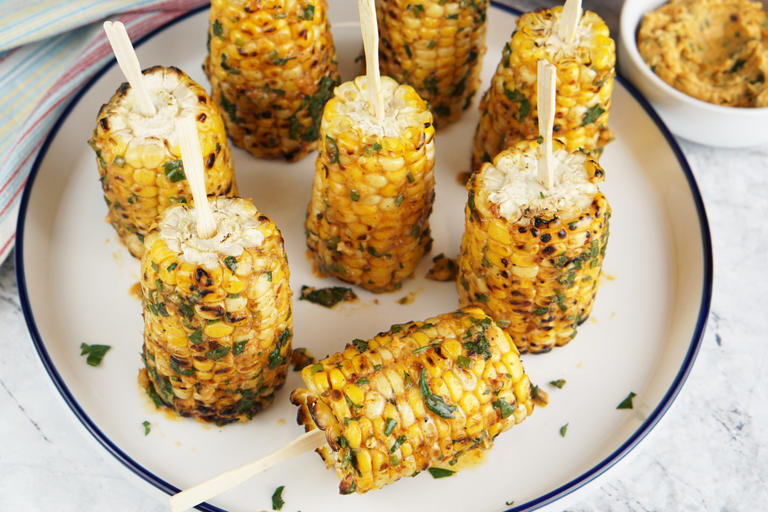 Corn Lollipops with Cowboy Butter