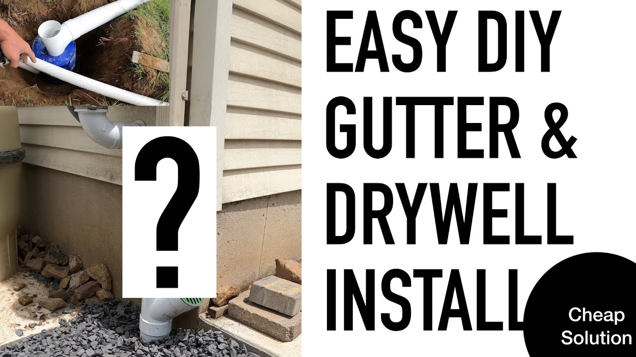 Cheap & Easy Gutter Extension & Drywell System ¦ Anyone can do this