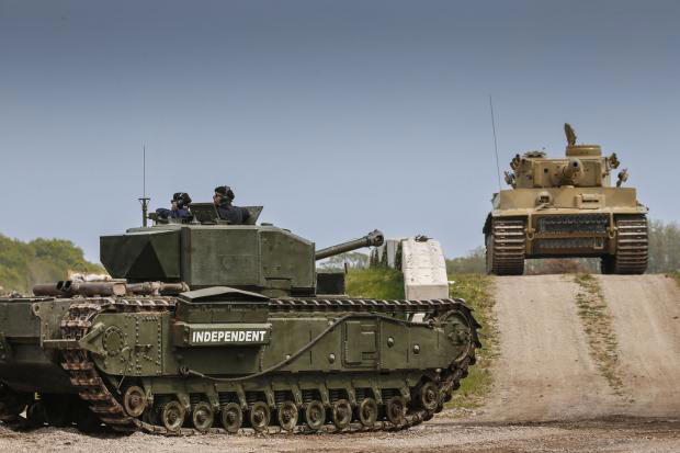 Thousands flock to see world’s only running Tiger I tank in action.