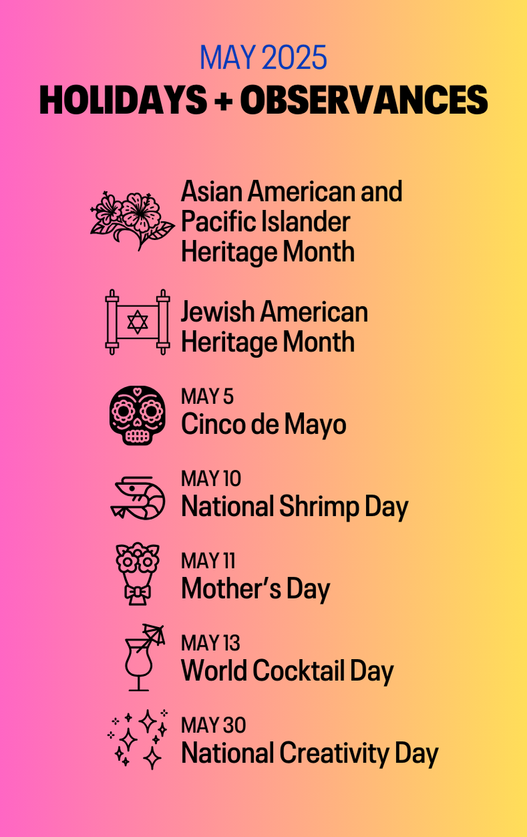 Save the Date for These May 2025 Holidays and Observances