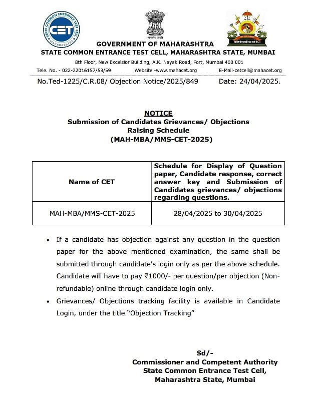 MAH MBA/MMS CET Answer Key 2025 To Be Out Today At cetcell.mahacet.org; Here's How To Download