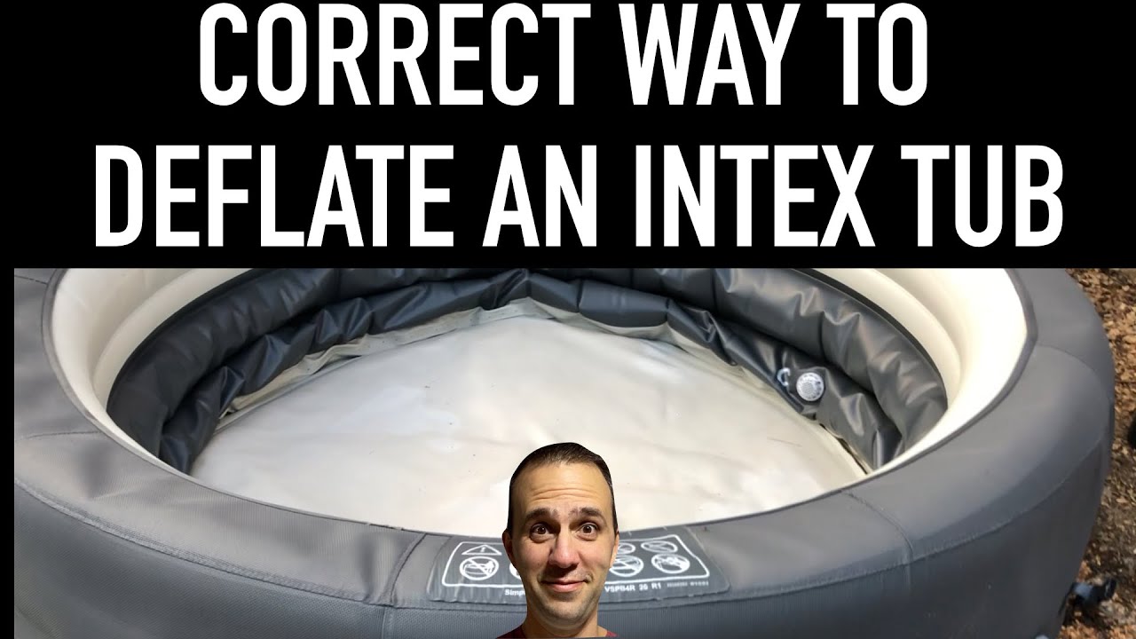 How to deflate Intex Hot Tub