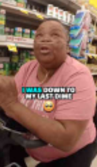 Surprising a Sweet Lady with Free Groceries