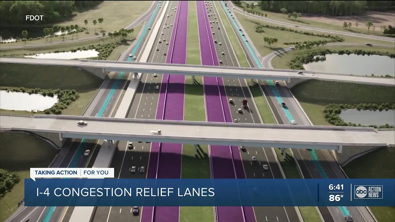 I-4 congestion relief lanes open early between Tampa and Orlando