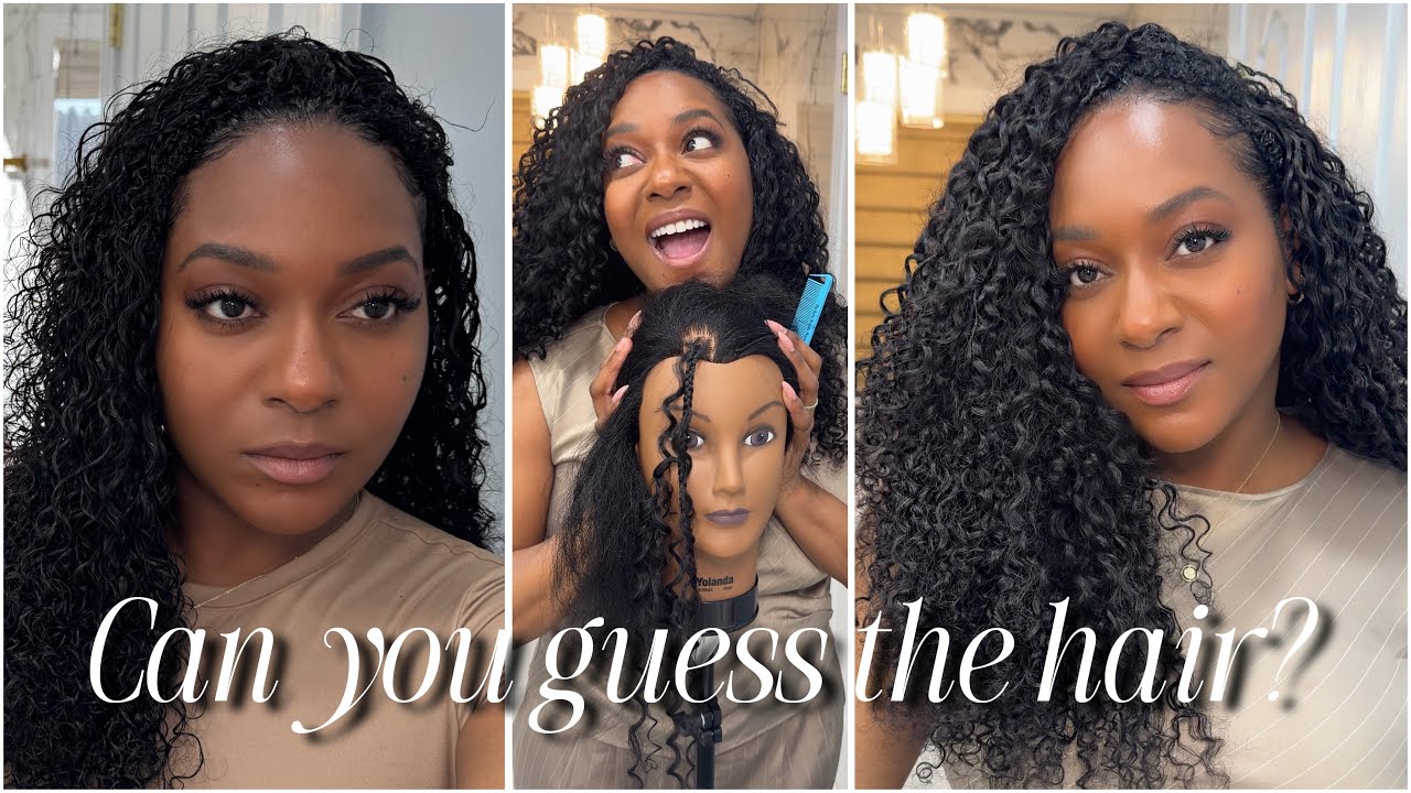 It’s Giving Natural Blend! Human Hair Crochet