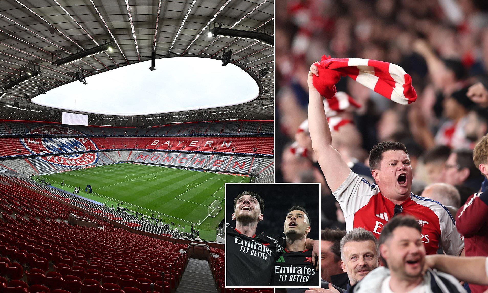 Arsenal arrogance?! Searches for trips to Munich for the Champions ...