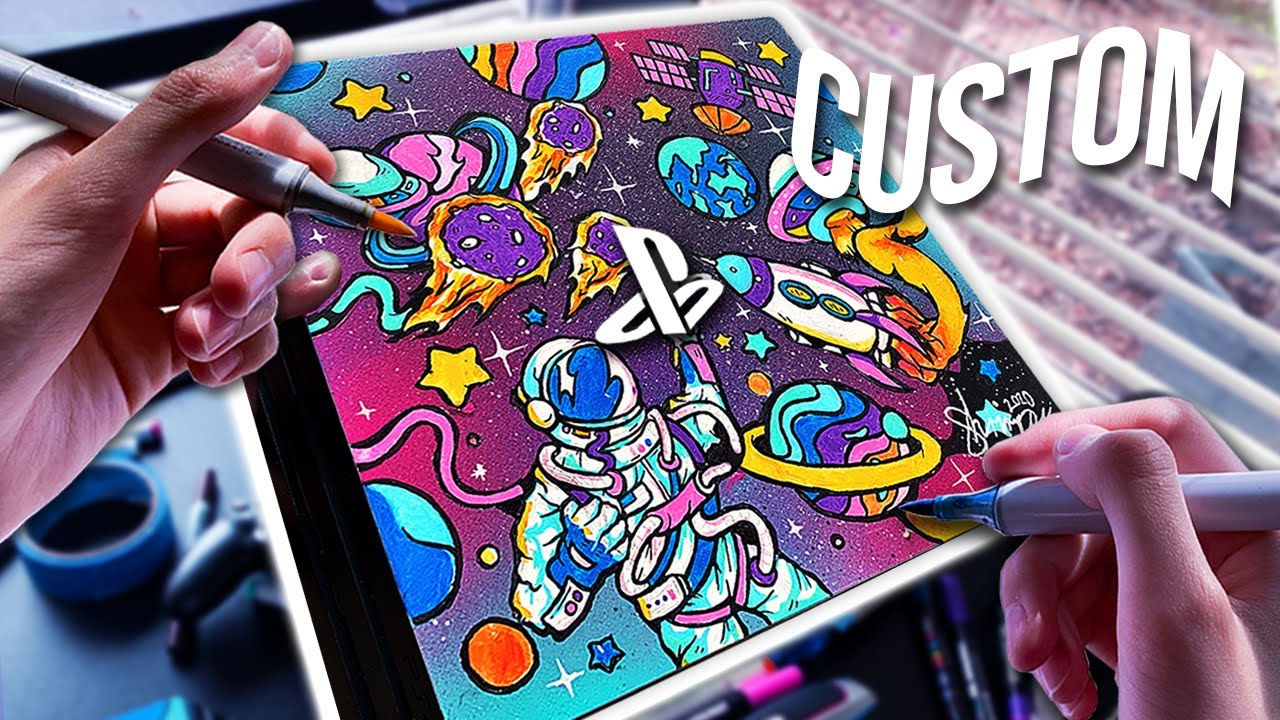 EPIC Custom Space-Themed PS4!! 🚀🎨 (Satisfying Transformation You Need ...
