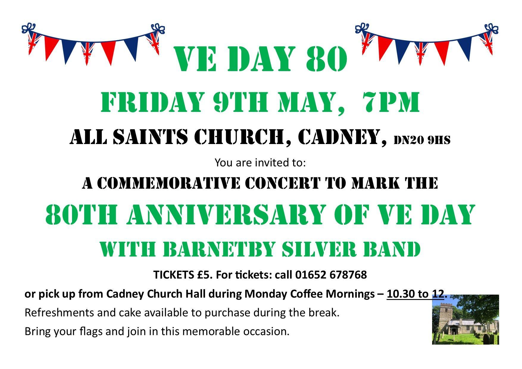 V E Day Commemorative Concert at Cadney