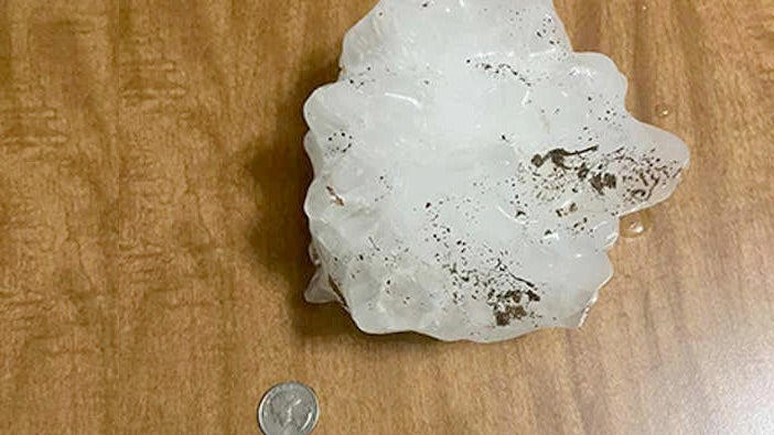 On Today's Date: Texas Hailstone Sets A State Size Record