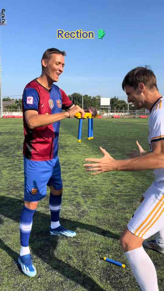 football goalkeeper training reaction challenge