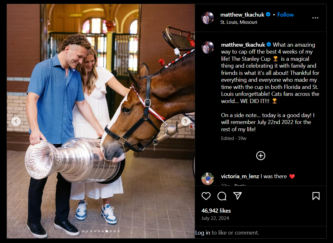 Matthew Tkachuk and Ellie Connell: A private love story