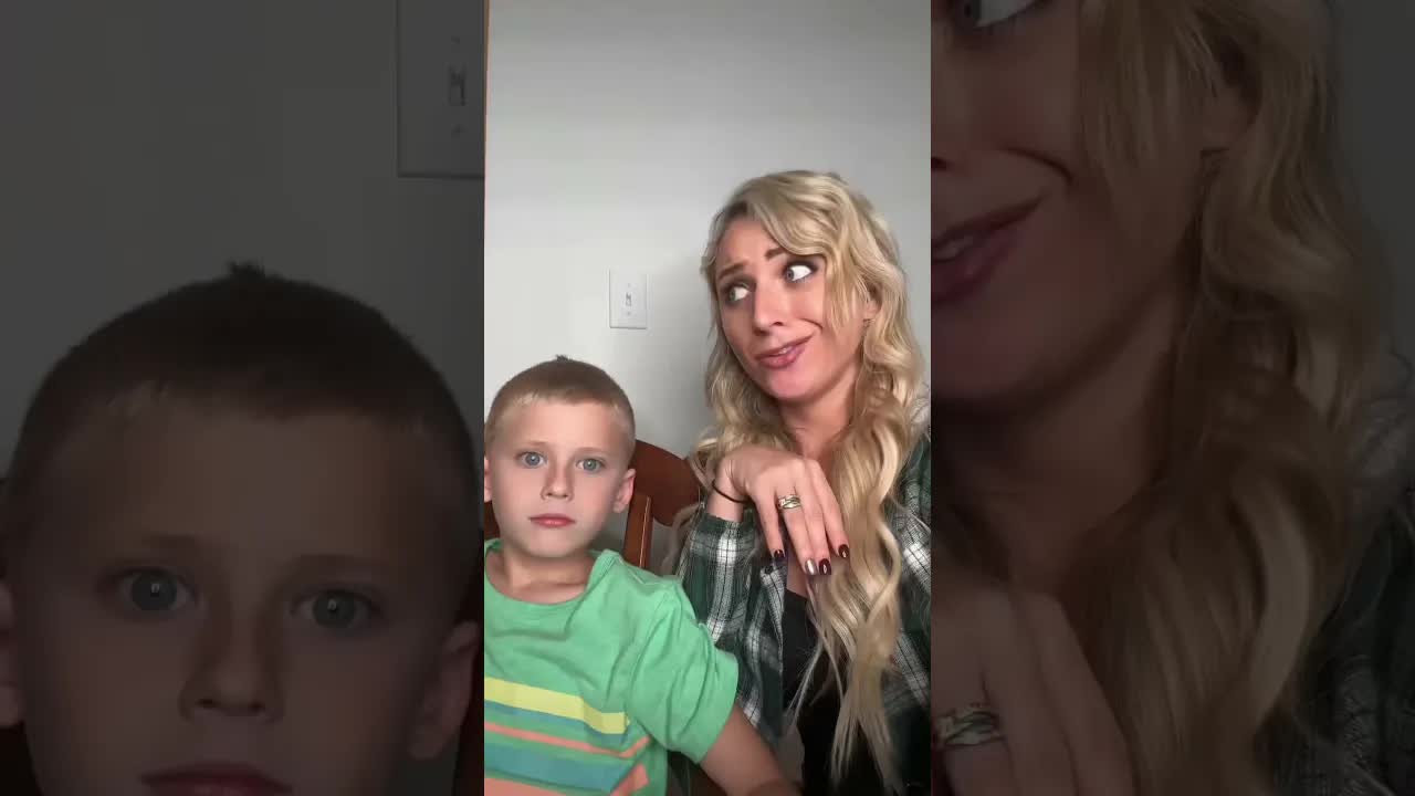 Funny Kid Reaction to Sister's Surprise Appearance