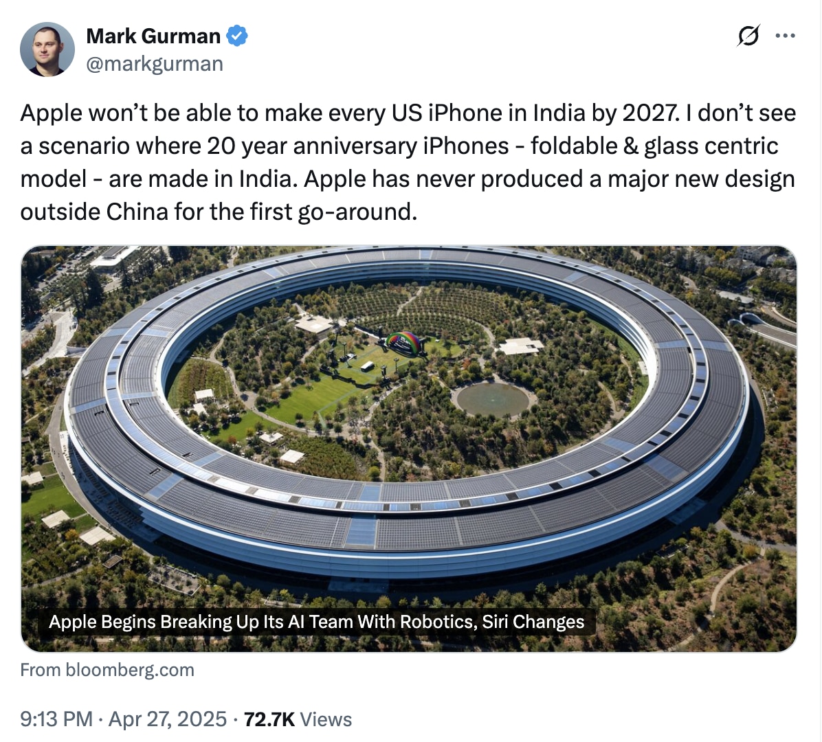 Apple to make US iPhones in India but iPhone Fold and glass-centric ...